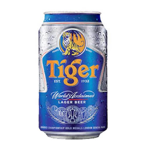Tiger Lager Beer Can 320ml - Click N Deliver